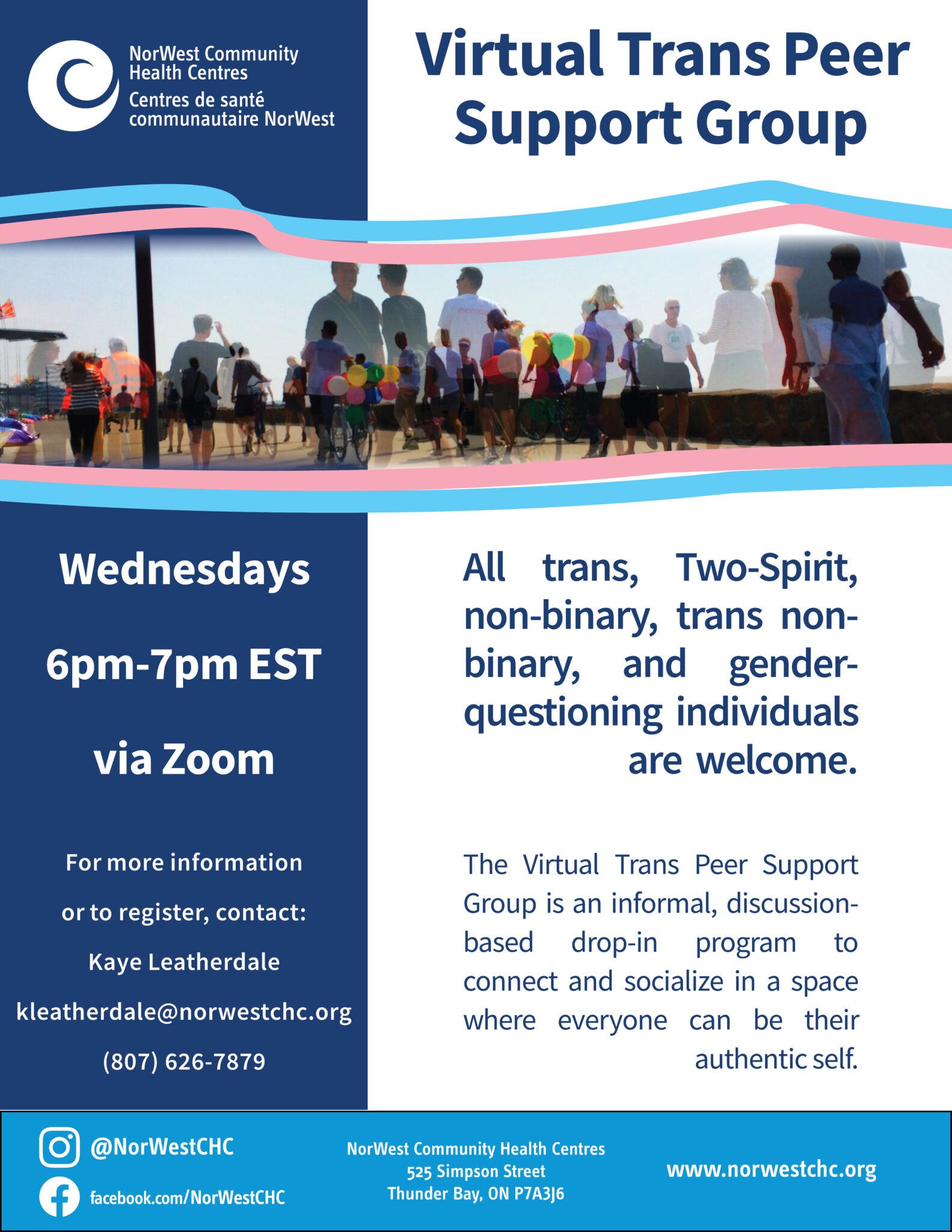 Virtual Trans Peer Support Group – Northwestern Ontario Women's Centre